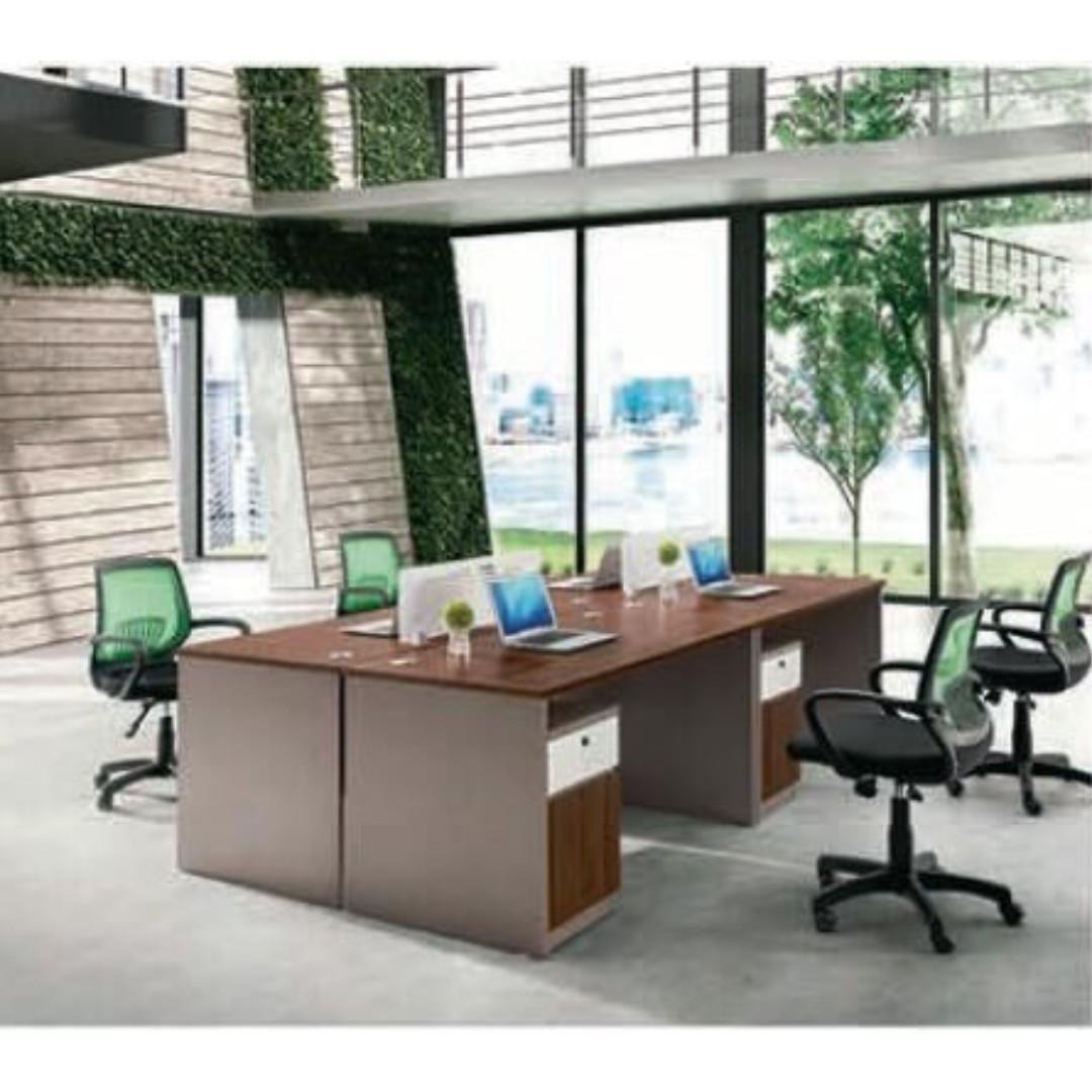 B25 Workstation w Partition, Office Table, System Furniture Cubicle ...