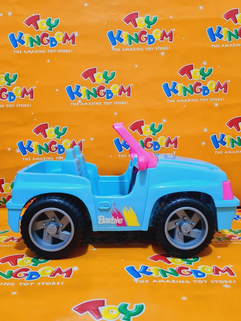 Barbie doll BEACH JEEP SPORT CRUISER turquoise Toy car by mattel ...
