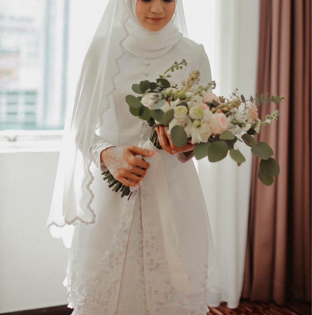 Rent/sell/ Bespoke nikah attire set / baju nikah, Women's Fashion ...