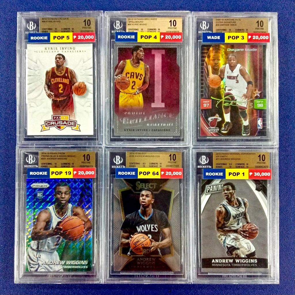 BGS 10 Kyrie Irving Rookie Dwyane Wade Andrew Wiggins RC NBA Basketball ...