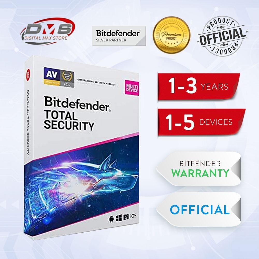 Bitdefender Total Security / Internet Security Antivirus 2023 | Genuine ...