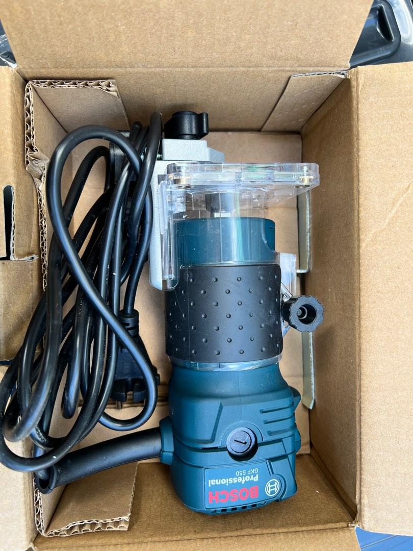 BOSCH Professional Palm Router / Trimmer 550W GKF 550, Furniture & Home ...