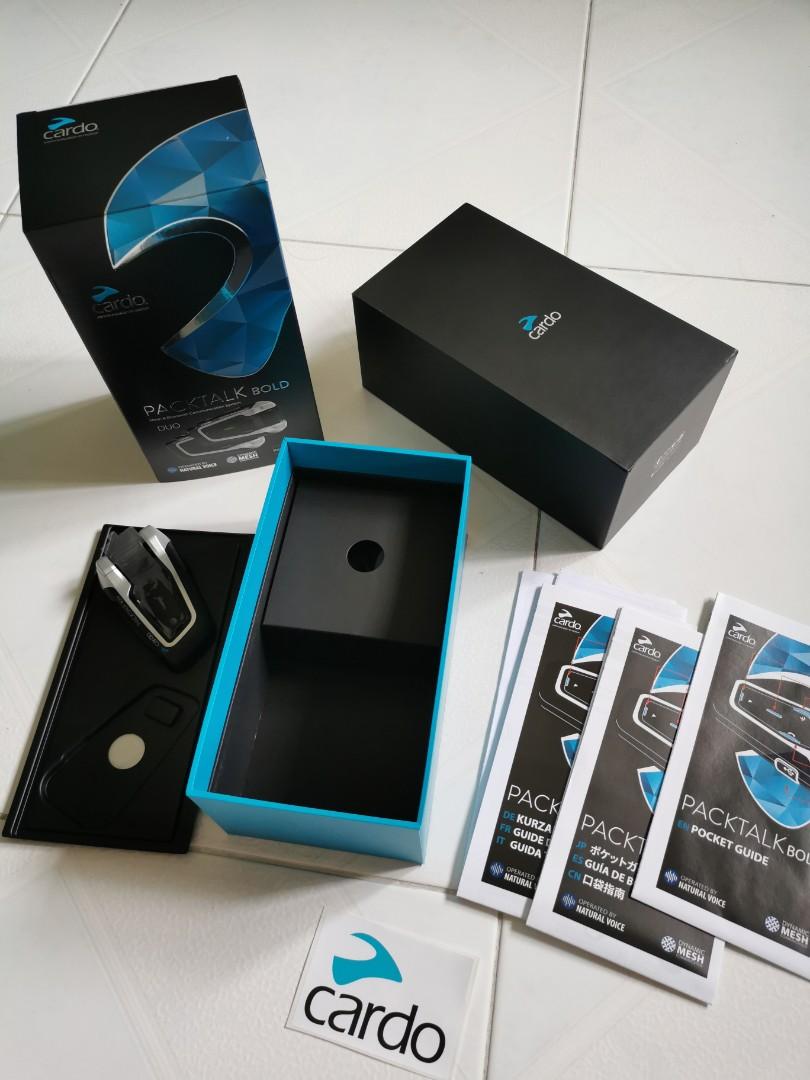 Brand New Cardo Packtalk Bold SINGLE Unit Helmet Comm Set with JBL ...