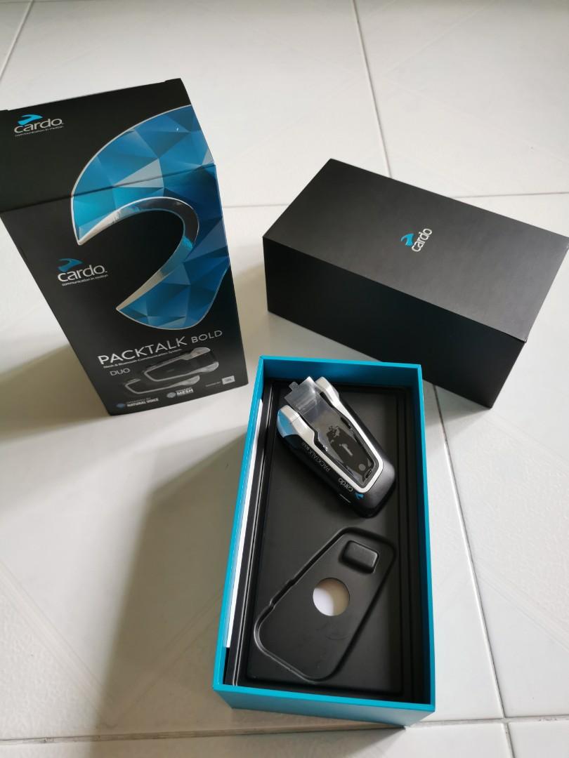 Brand New Cardo Packtalk Bold SINGLE Unit Helmet Comm Set with JBL ...