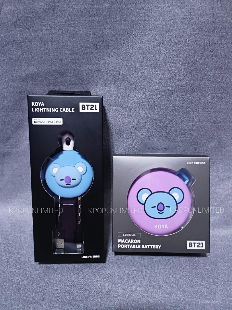 BT21 KOYA -MACARON POWERBANK-8 PIN CABLE, Hobbies & Toys, Memorabilia & Collectibles, K-Wave on ...
