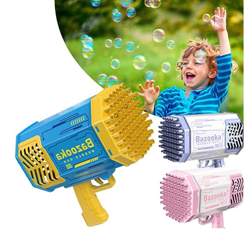 Bubble Gun Bazooka Machine 69 hole with LED, Hobbies & Toys, Toys ...