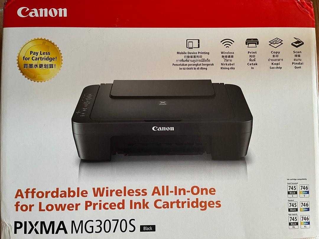 Canon MG3070S 3 in 1 wireless printer, Computers & Tech, Printers ...