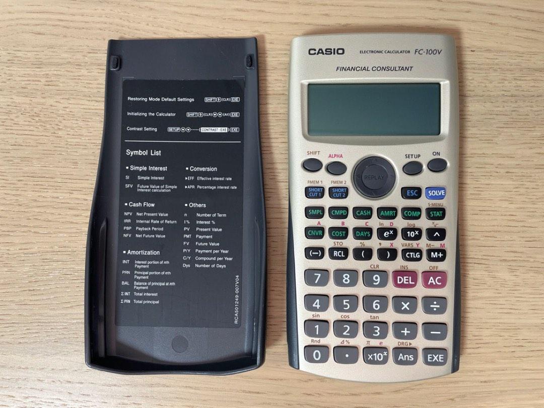 Casio FC-100V Financial Calculator, Computers & Tech, Office & Business ...