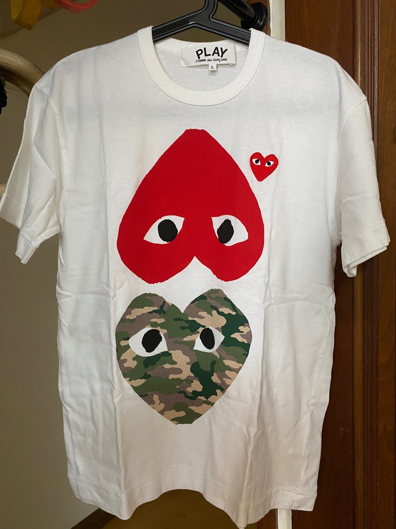 CDG Play Tee Shirt, Men's Fashion, Tops & Sets, Tshirts & Polo Shirts ...