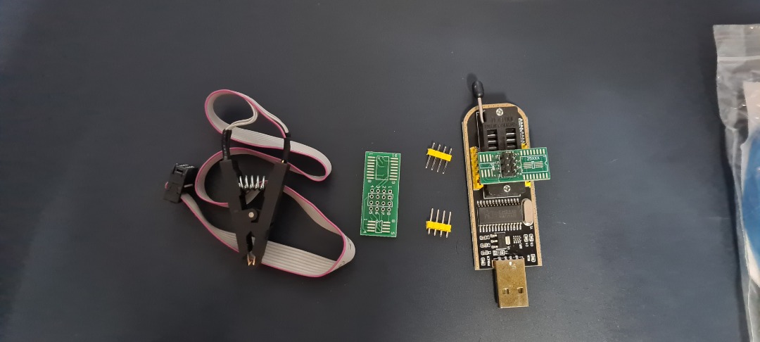 CH341A USB SPI Programmer + Clip, Computers & Tech, Parts & Accessories ...