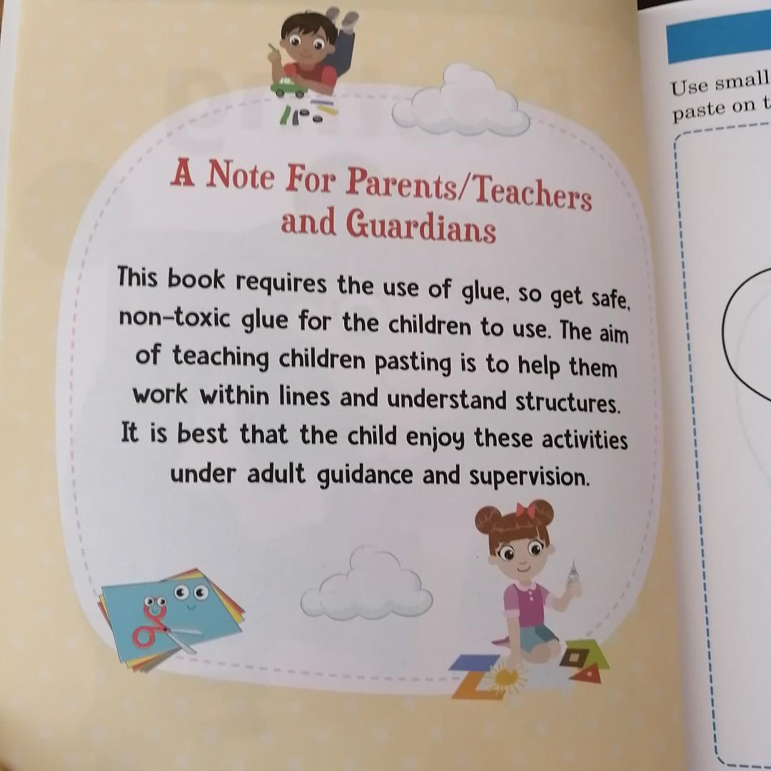 (Children Workbook) Basic Skills Pasting, Hobbies & Toys, Books & Magazines, Children's Books on ...