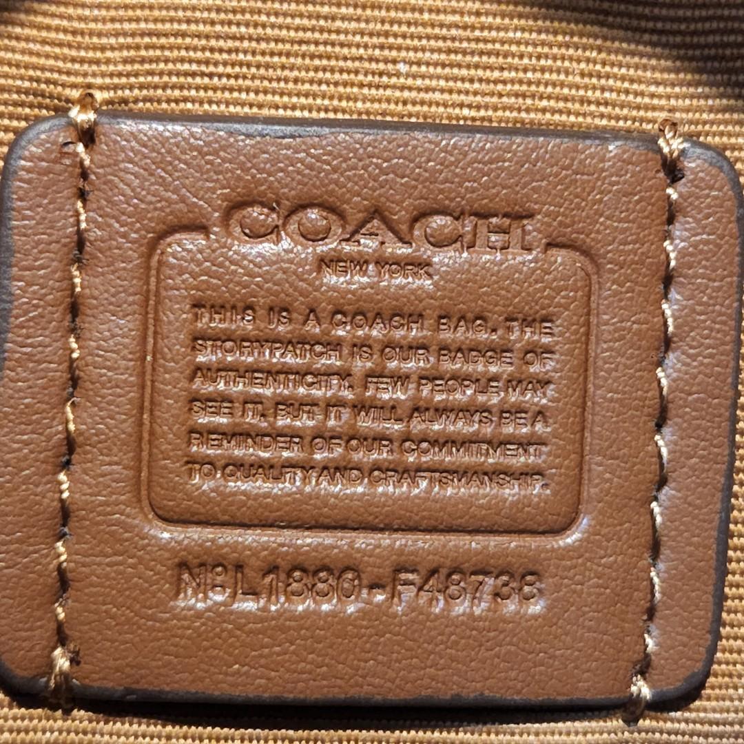 Coach White Belt Bag in Pebbled Leather F48738, Luxury, Bags & Wallets ...