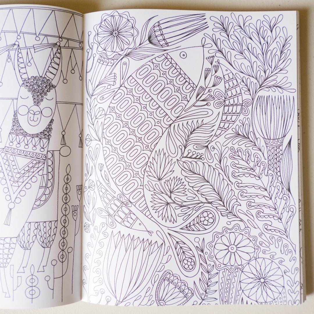 Color Yourself To Happiness Coloring Book (Hardcover), Hobbies & Toys ...