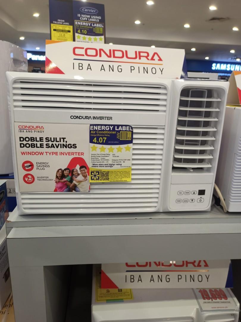 CONDURA INVERTER WINDOW TYPE, TV & Home Appliances, Air Conditioning ...