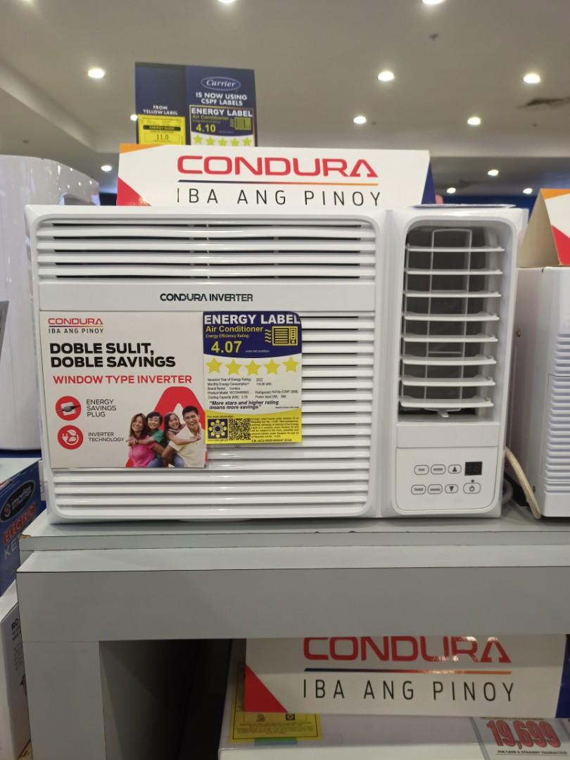 CONDURA INVERTER WINDOW TYPE, TV & Home Appliances, Air Conditioning ...