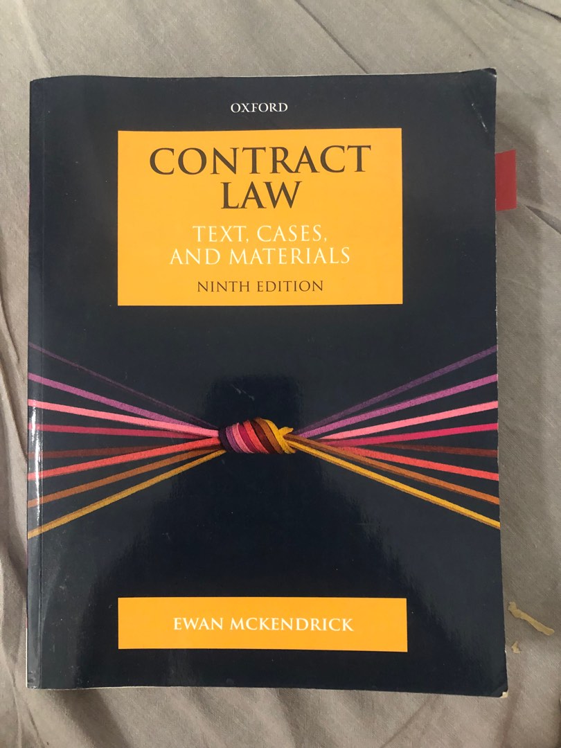 Contract Law 9th Edition Ewan Mckendrick PDF, Hobbies & Toys, Books ...