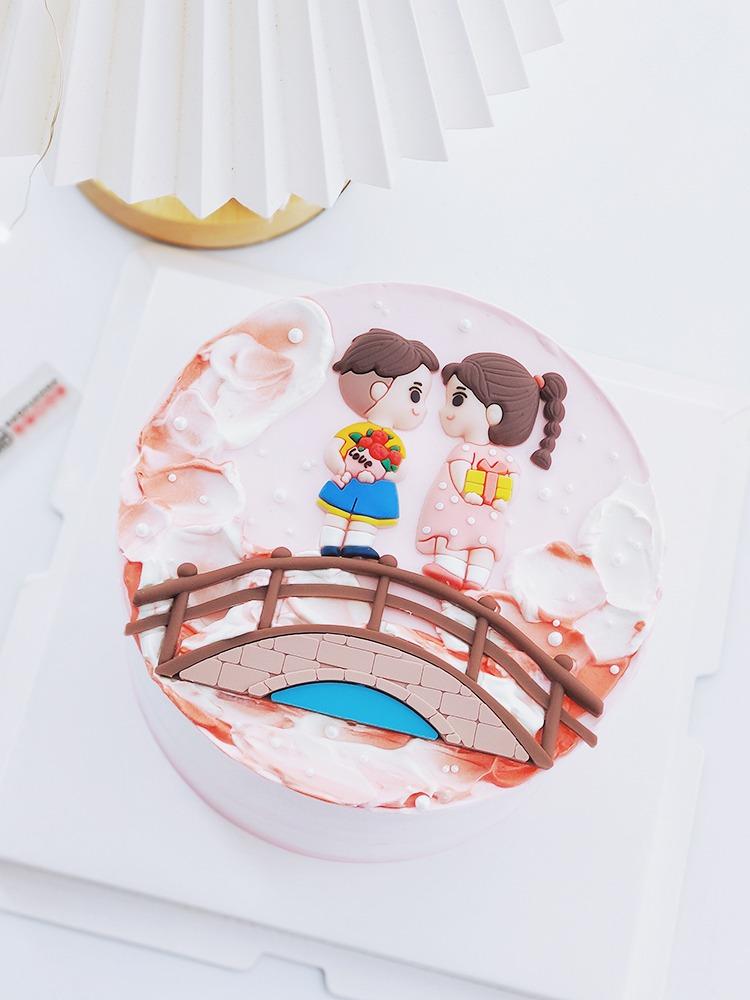 Couple 2D Decorations / Cake Toppers Set, Hobbies & Toys, Stationery ...