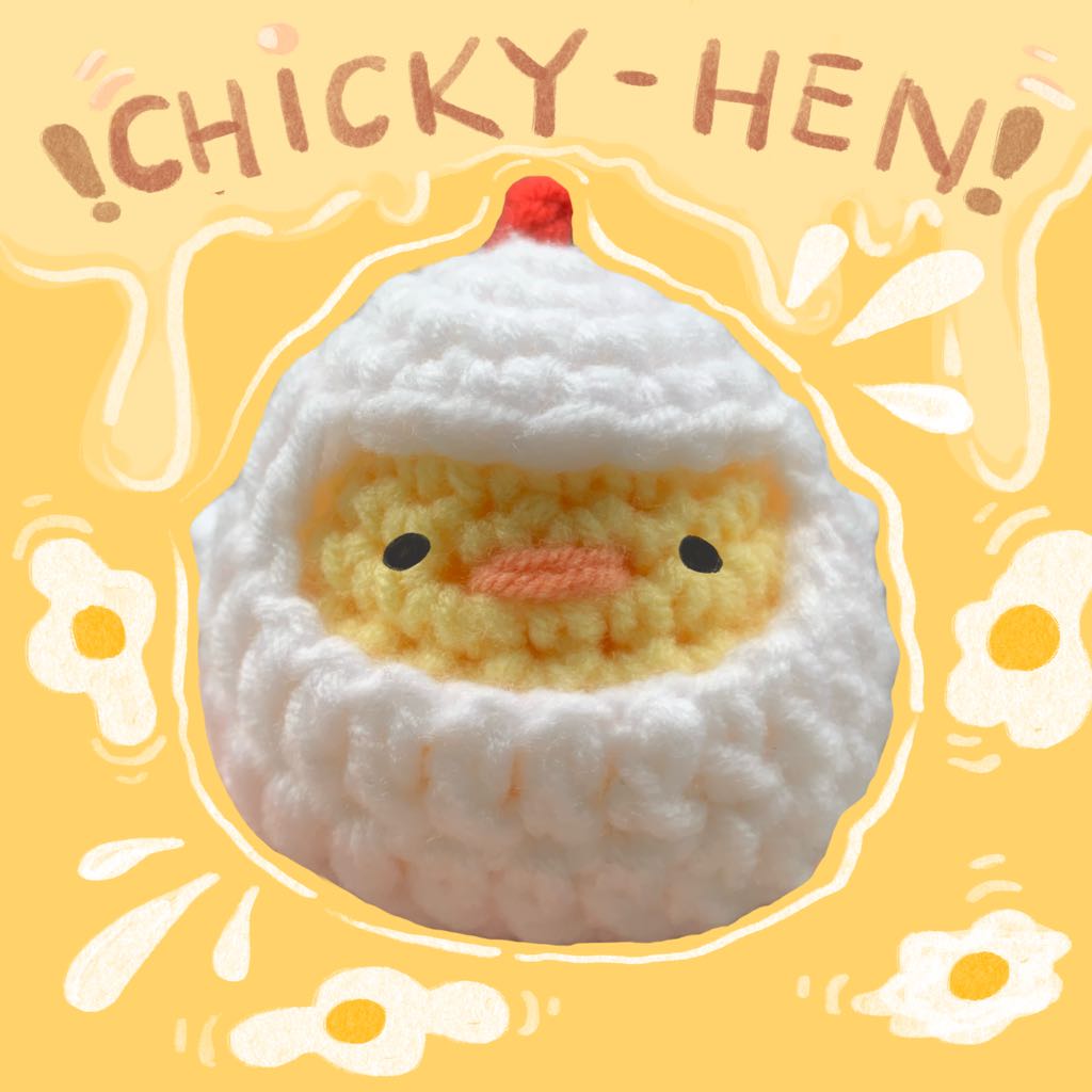 crochet chicken hen!!, Hobbies & Toys, Stationery & Craft, Handmade ...