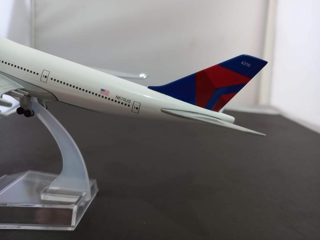 Delta B747 Diecast Aircraft Model 8 inches, Hobbies & Toys, Toys ...