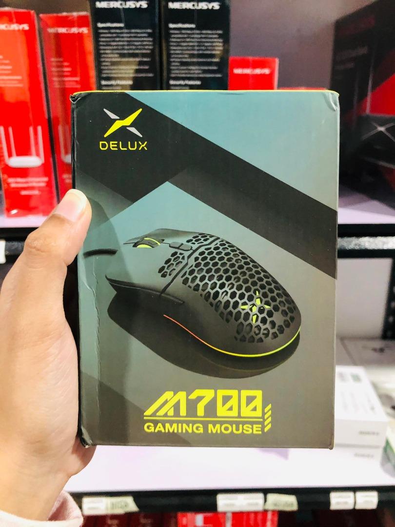 Delux M700A RGB Wired Gaming Mouse Honeycomb Design Black, Computers ...