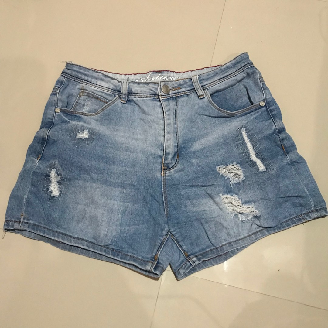 Denim Shorts w/ Signs of Usage, Women's Fashion, Bottoms, Shorts on ...