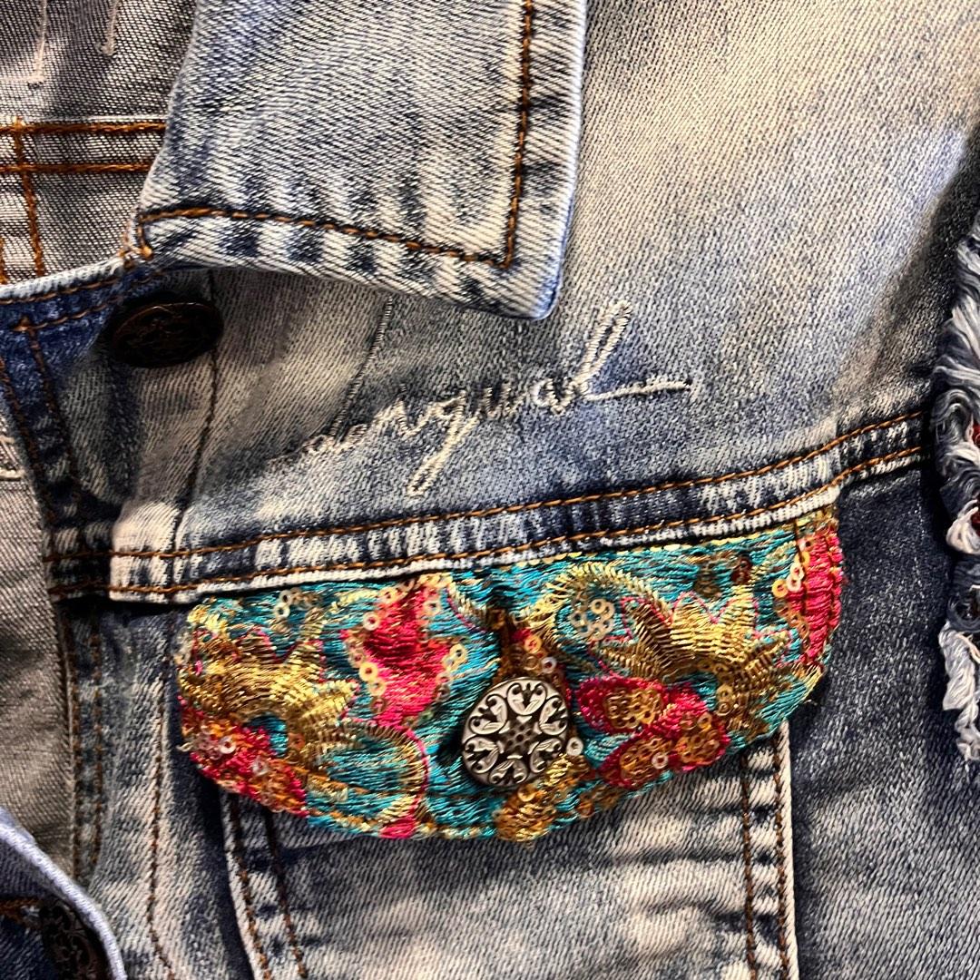 Desigual Denim Jacket, Women's Fashion, Coats, Jackets and Outerwear on ...