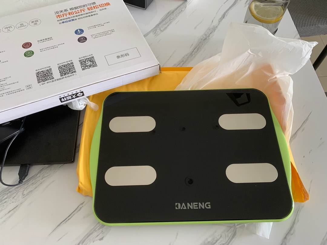 Digital Weighing Scale body fat smart scale, Health & Nutrition, Braces ...