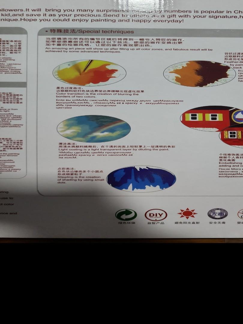 DIY Painting By Color Number Comes With Tools, Hobbies & Toys ...