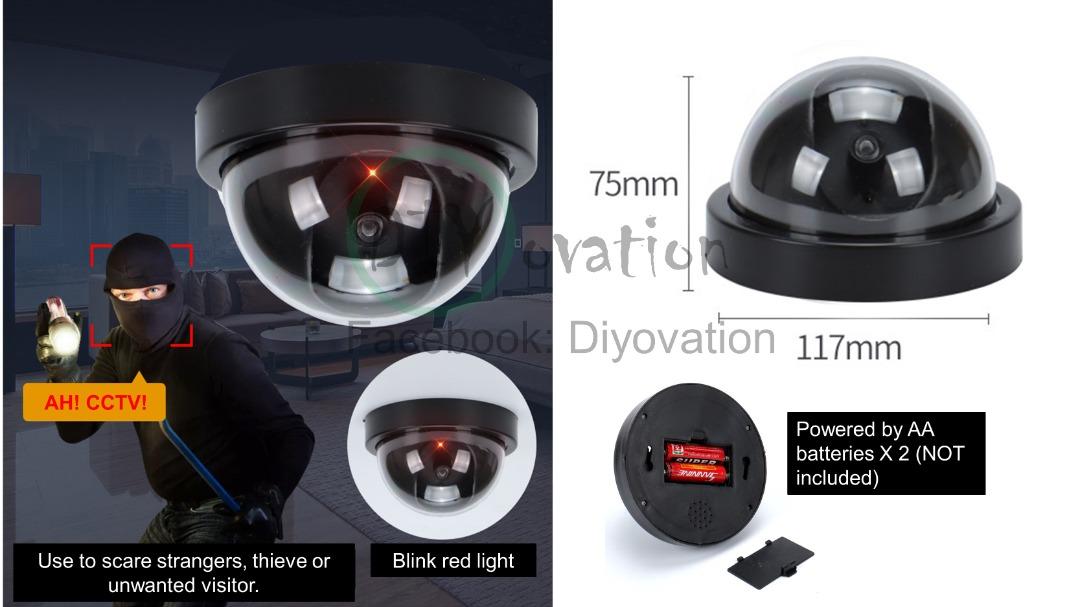 Dummy CCTV/ Fake CCTV/ Dome Shape Camera, Furniture & Home Living ...
