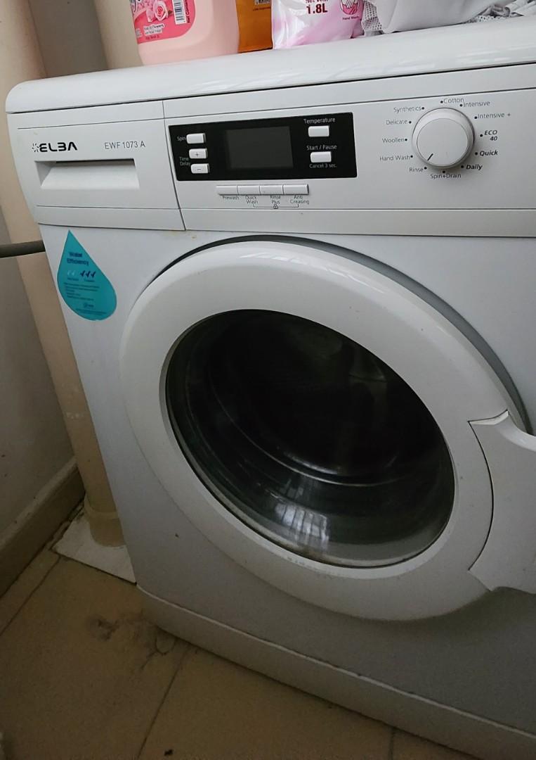 ELBA EWF 1073 A FRONT LOAD WASHING MACHINE (7KG), TV & Home Appliances ...