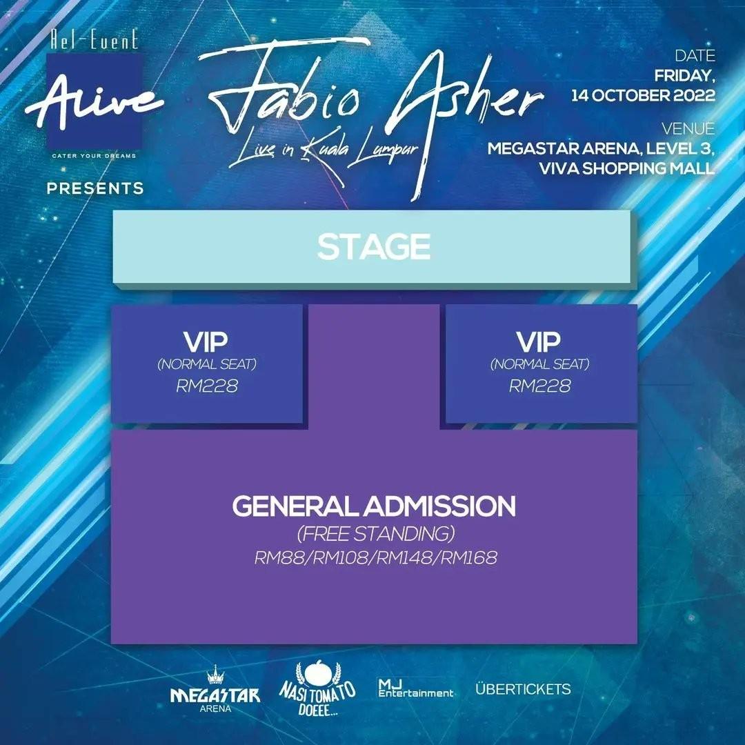 FABIO ASHER IN KUALA LUMPUR MALAYSIA TICKETING SERVICE, Tickets ...