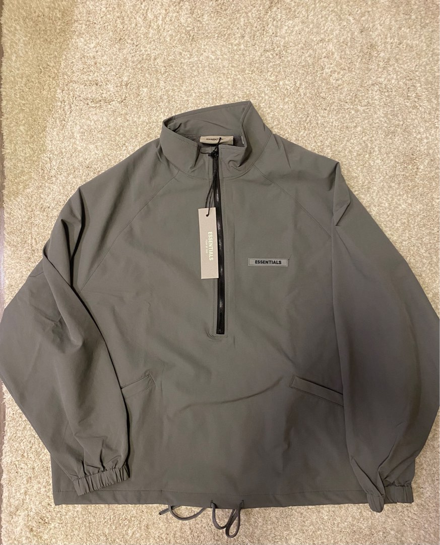 Fear Of God Essentials Half Zip Track Jacket, 男裝, 運動服裝 - Carousell