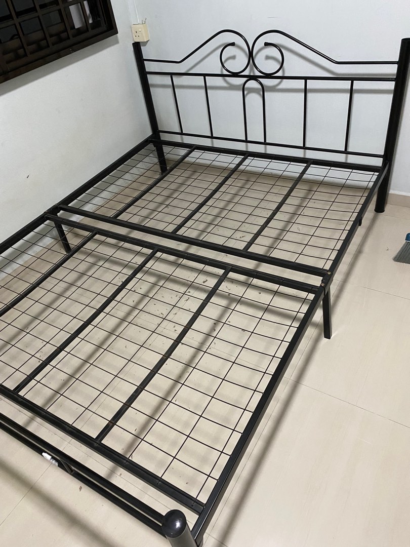 Free queen bed with frame, Furniture & Home Living, Furniture, Bed ...