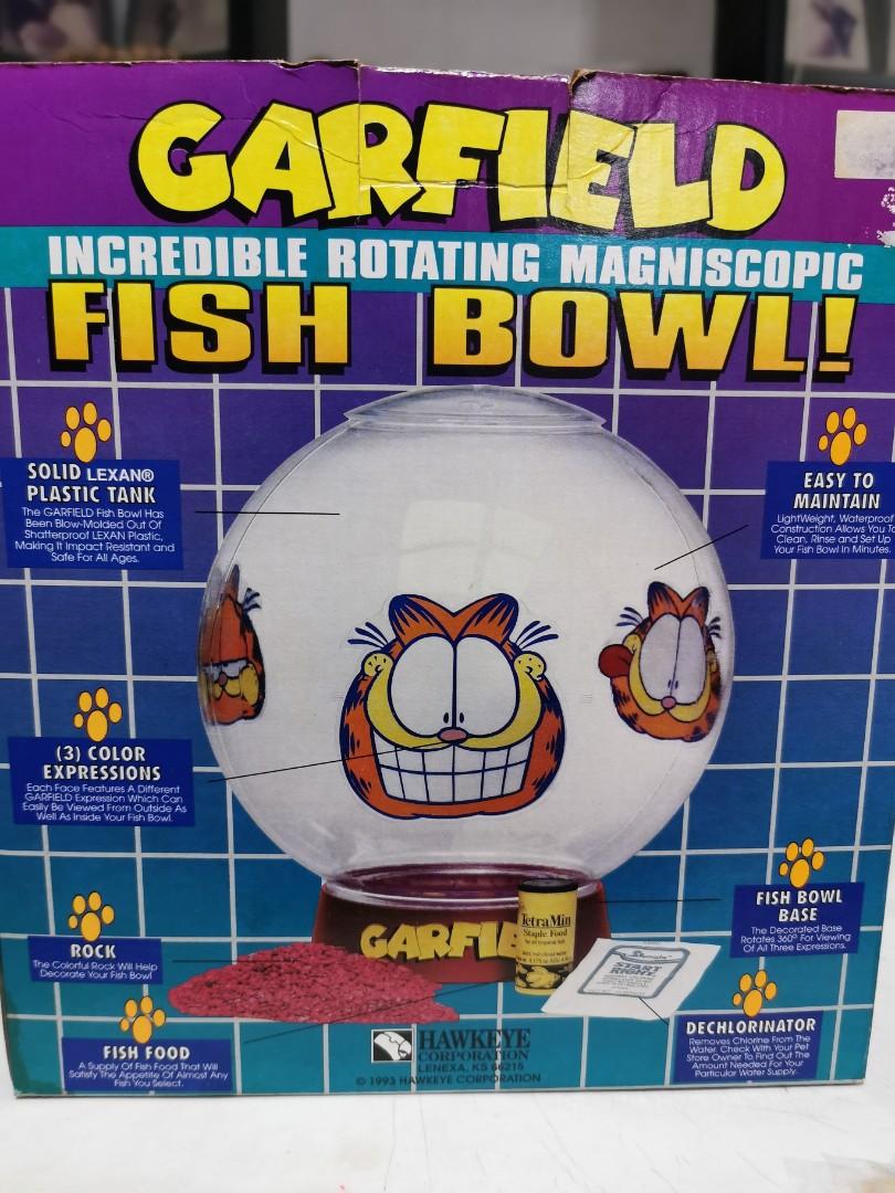 Garfield Fish Bowl / Aquarium, Sports Equipment, Fishing on Carousell