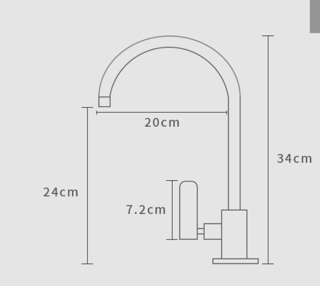 Gold Titanium Kitchen Tap Faucet | 360 Degrees Turning | Single Cold ...