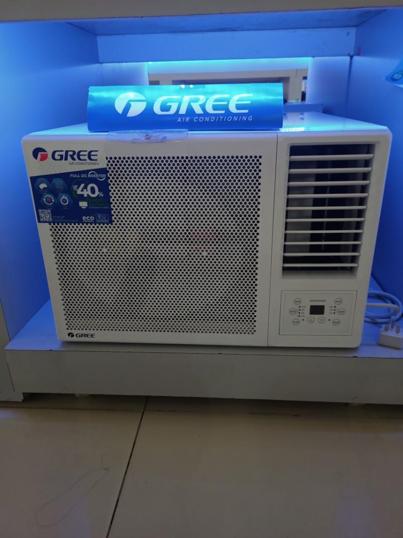 GREE FULL DC INVERTER WINDOW TYPE, TV & Home Appliances, Air ...