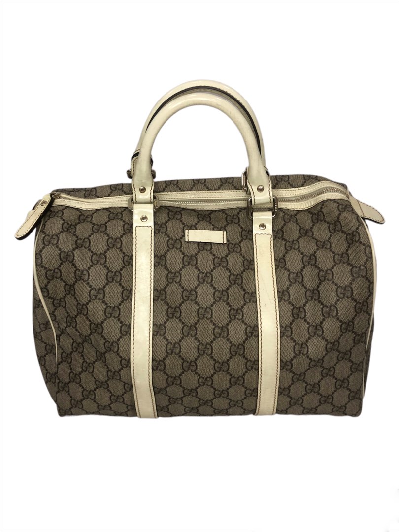 Gucci Monogram Boston Bag, Luxury, Bags & Wallets on Carousell