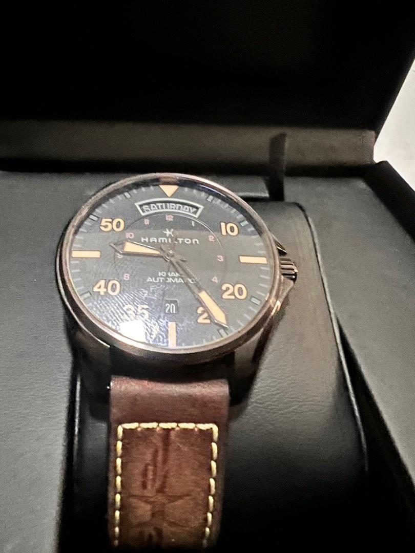 Hamilton Khaki Aviation pilot watch Automatic PVD, Luxury, Watches on ...