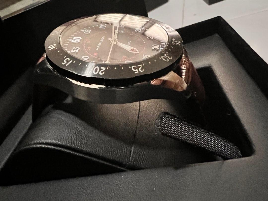 Hamilton Khaki GMT pilot Auto H76755135, Luxury, Watches on Carousell