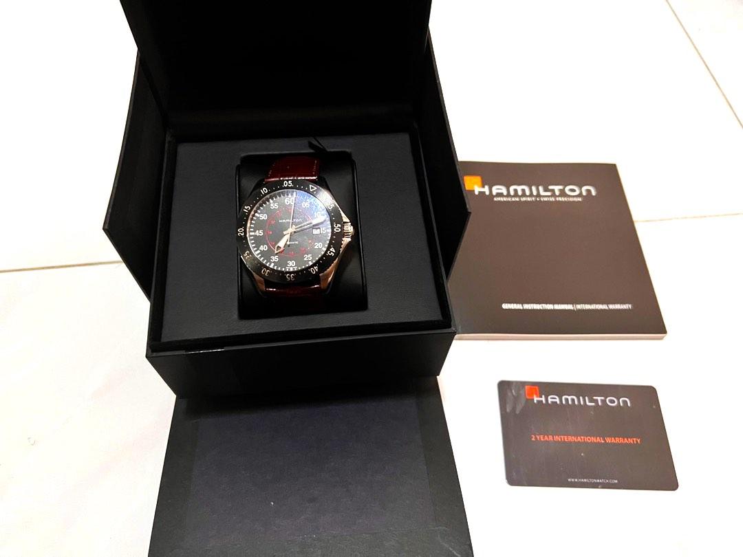 Hamilton Khaki GMT pilot Auto H76755135, Luxury, Watches on Carousell