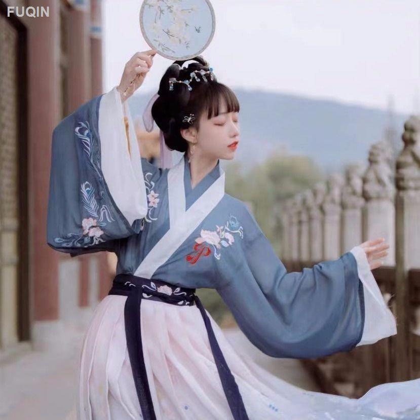 Hanfu in Powder Blue and Gradient Pink and Blue on Carousell