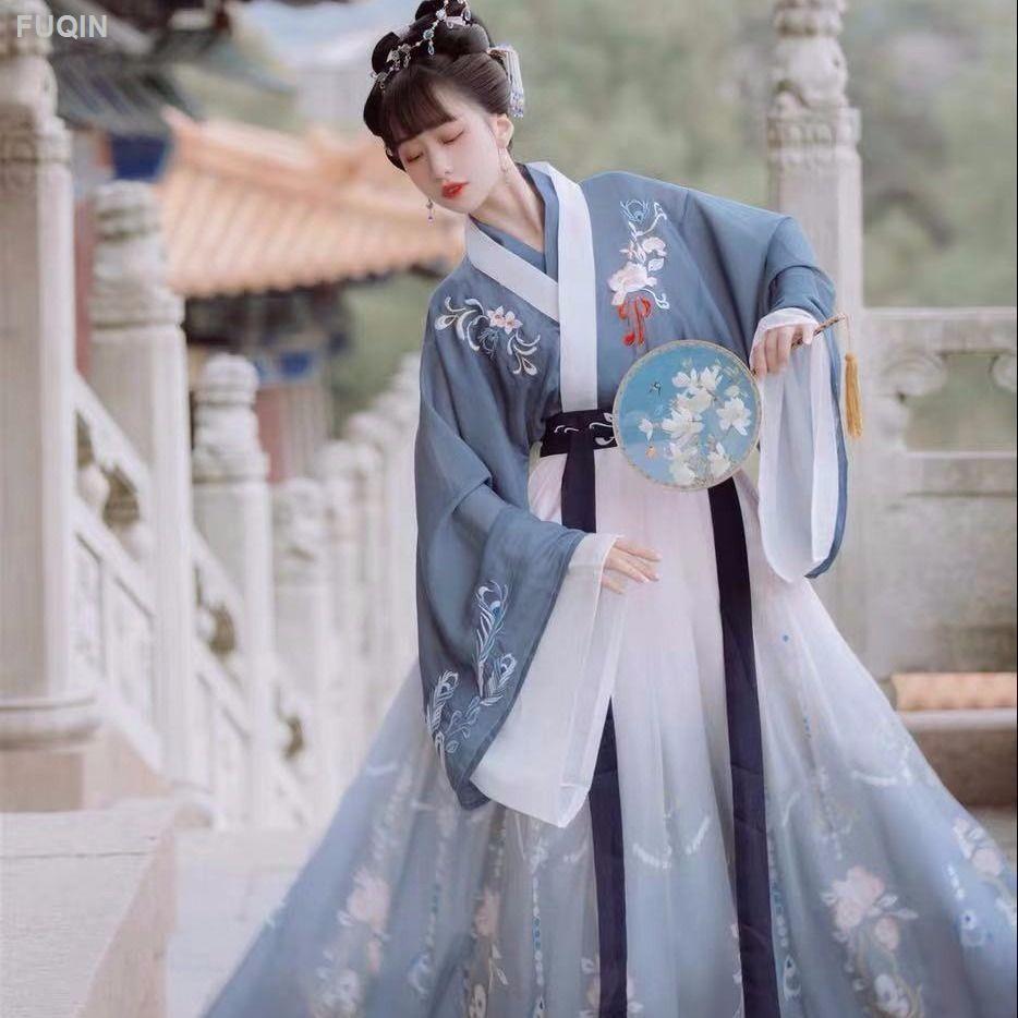 Hanfu in Powder Blue and Gradient Pink and Blue on Carousell