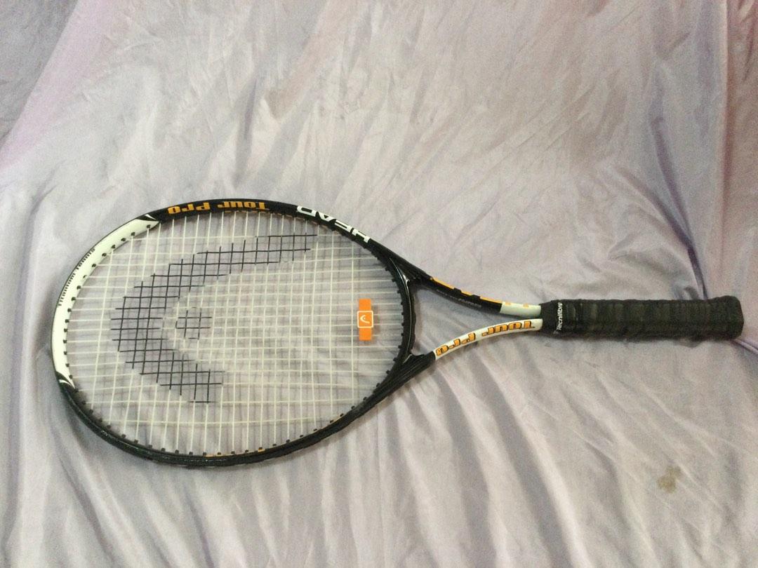 HEAD TOUR PRO TITANIUM TENNIS RACKET 4 1/4 WITH CASE , Sports Equipment ...
