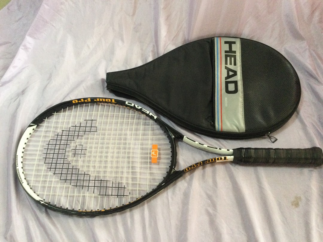 HEAD TOUR PRO TITANIUM TENNIS RACKET 4 1/4 WITH CASE , Sports Equipment ...