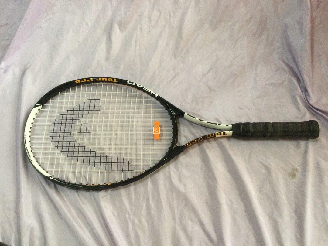HEAD TOUR PRO TITANIUM TENNIS RACKET 4 1/4 WITH CASE , Sports Equipment ...