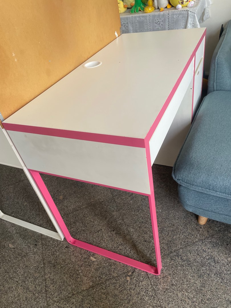 IKEA study table and bookshelf, Furniture & Home Living, Furniture ...