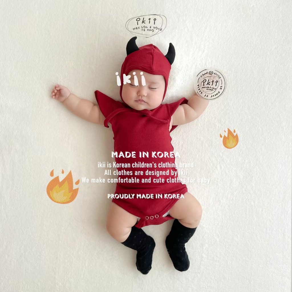 ikii Halloween Edge Devil Set, 兒童＆孕婦用品, 嬰兒及小童流行時尚 - Carousell