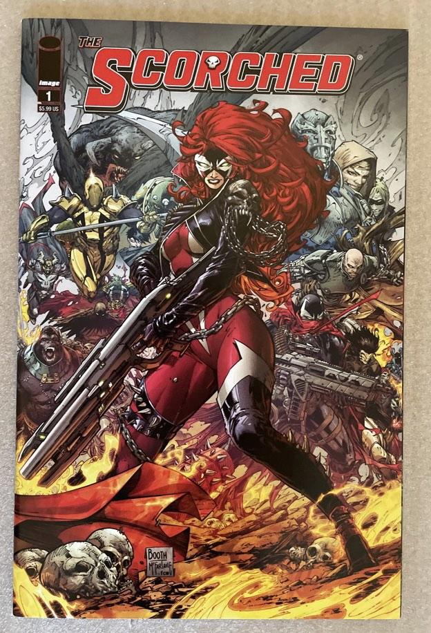 Image - King Spawn #1 ; Scorched #1 ; Gunslinger #1 connecting covers ; Scorched connecting ...