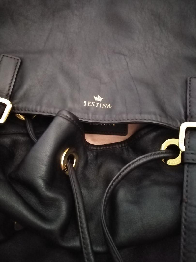 J. ESTINA ALL LEATHER BACKPACK, Women's Fashion, Bags & Wallets ...