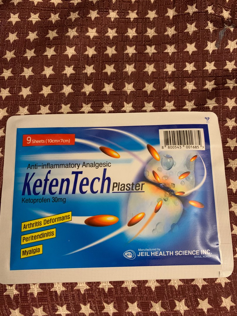 KefenTech Plaster 9 sheets, Health & Nutrition, Medical Supplies ...